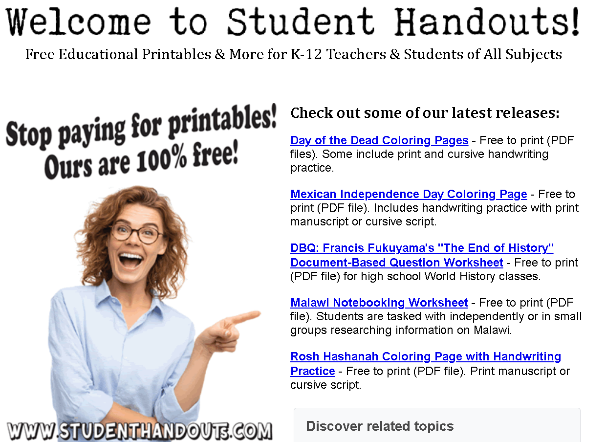 Student Handouts